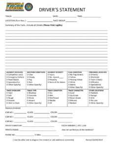 2024 Driver's Statement - VSCDA